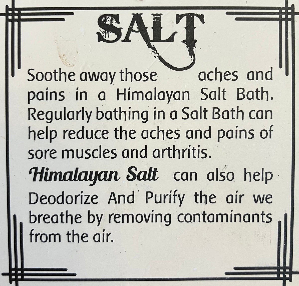 Himalayan Salt – Reflection Mind, Body & Soul